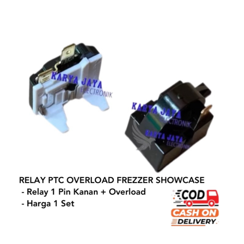 Jual 1 Set Relay Ptc Overload Showcase Lemari Pendingin / Overload Showcase | Shopee Indonesia