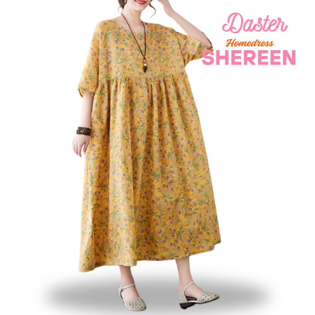 Jual AH - DASTER RAYON PREMIUM MAXI DRESS MOTIF SERIES SHEREEN | Shopee ...