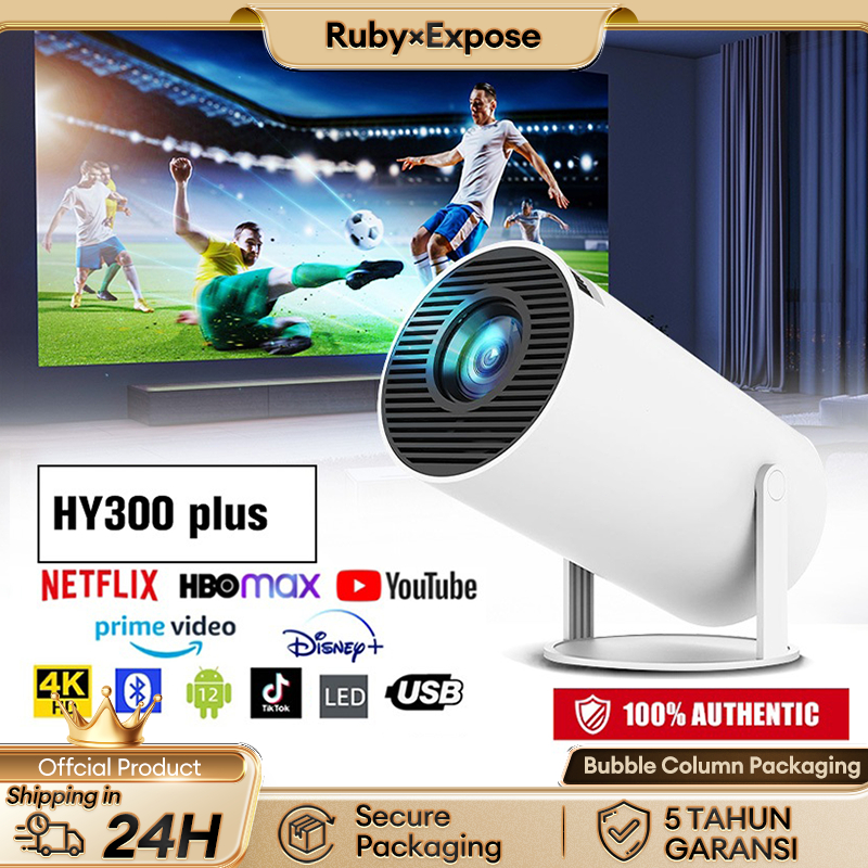 Jual Proyektor Android 12.0 4K Full HD HY300 Pro Portable Projector ...