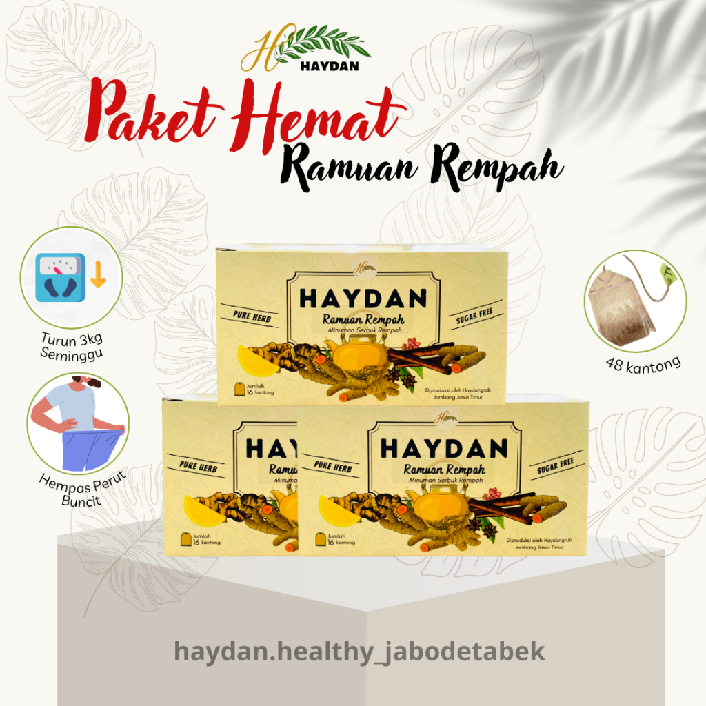 Jual HAYDAN DETOK RAMUAN REMPAH PELANGSING BADAN PELUNTUR LEMAK ALAMI ...