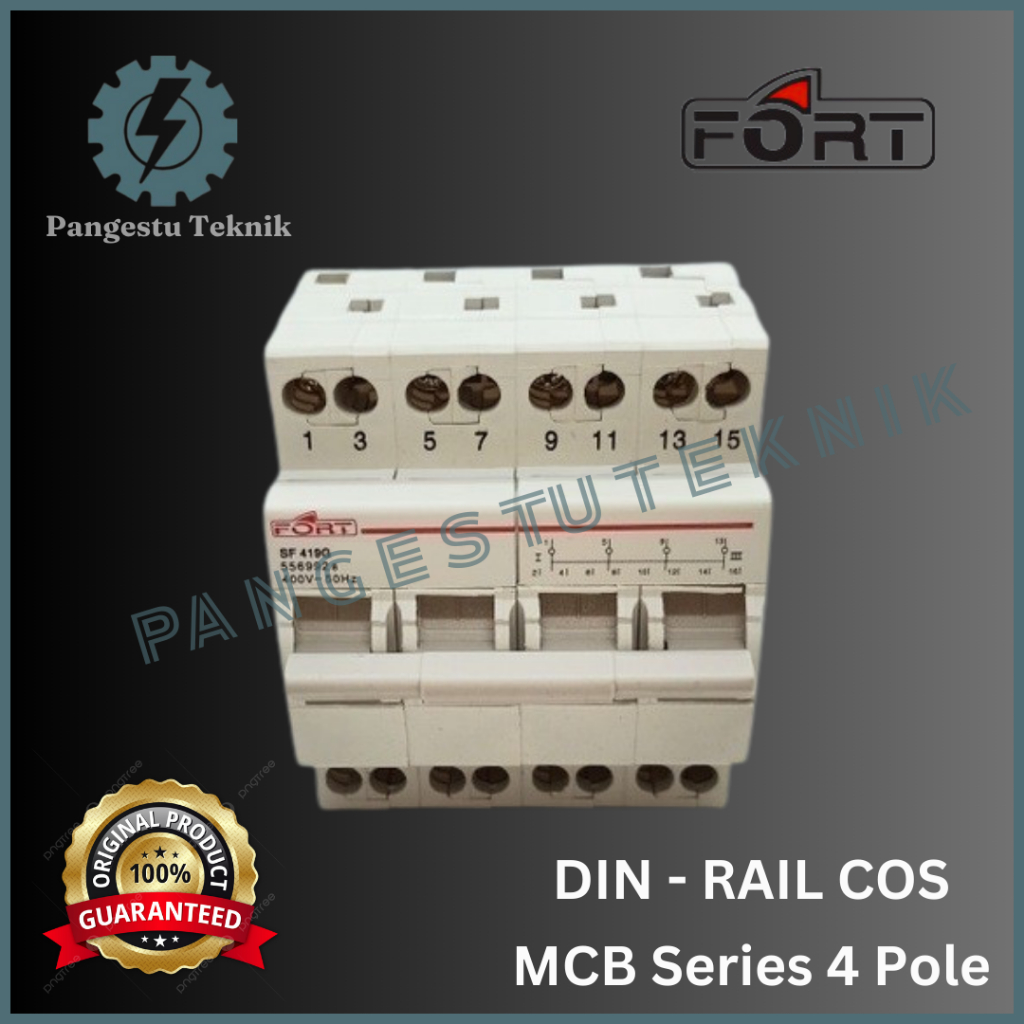 Jual MCB OHM SAKLAR 4P 25A 32A 40A 63A COS Change Over Switch 4 Pole Phase FORT / DIN RAIL COS ...