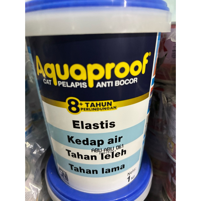 Jual AQUAPROOF CAT ANTI BOCOR 1kg warna abu2 | Shopee Indonesia