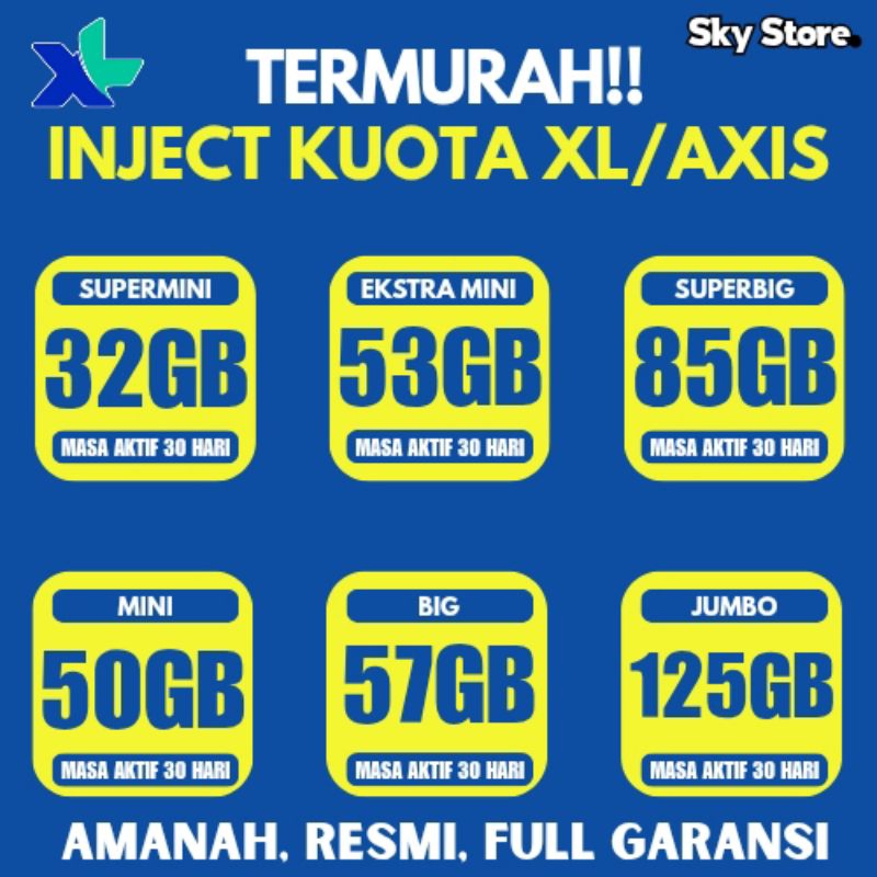 Jual [PROMO] INJECT VOUCHER PAKET DATA COMBO AKRAB XL SUPER PROMO TERMURAH RESMI FULL GARANSI ...