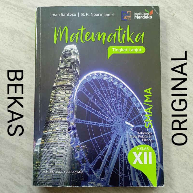 Jual Buku MTK Matematika Tingkat Lanjut Kelas 12 XII 3 III SMA MA Penerbit Erlangga Kurikulum ...