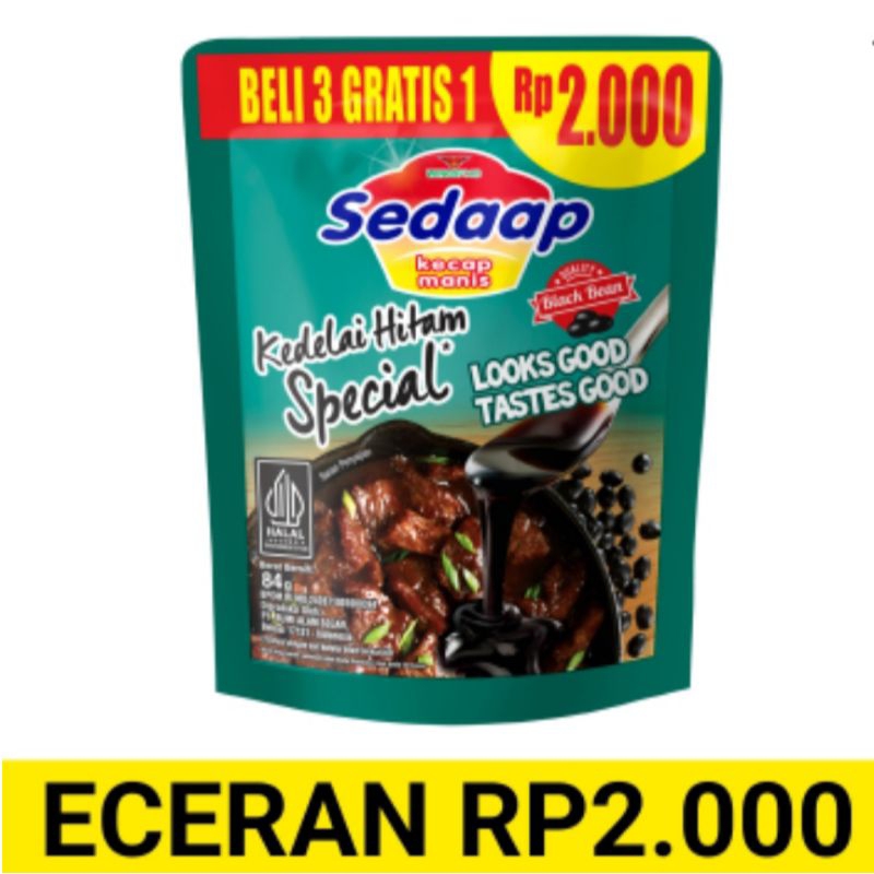Jual kecap sedaap spesial 2000 kecap manis pouch | Shopee Indonesia