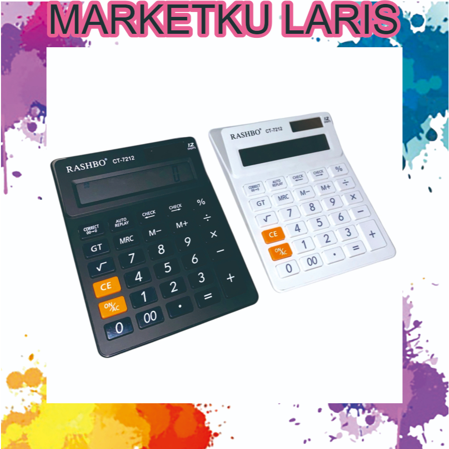 Jual MKL - Kalkulator 2 Layar CT-7212 12 Digit - Calculator Check Dual ...