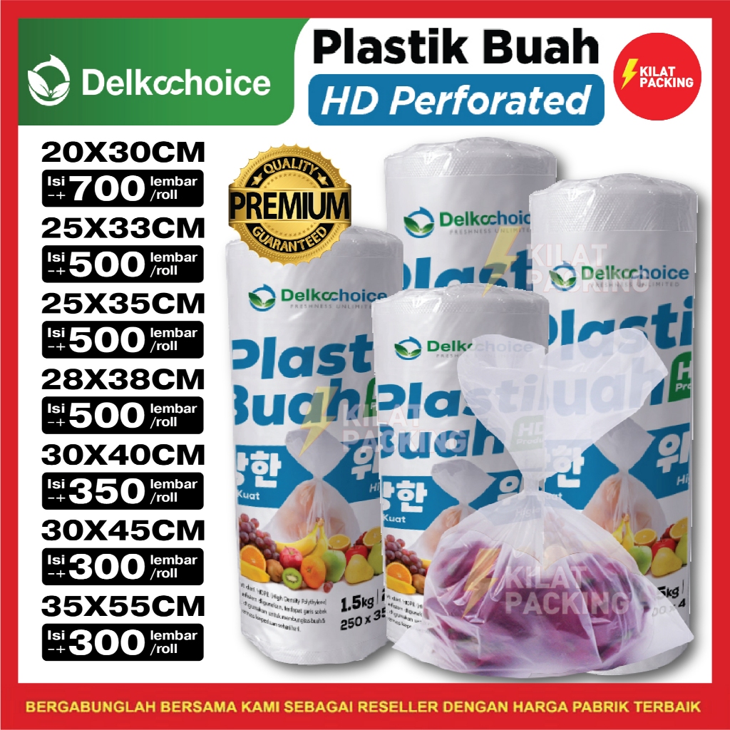 Jual Kantong Plastik HD Roll Plastik Buah Daging Sayur Fotocopy Premium ...
