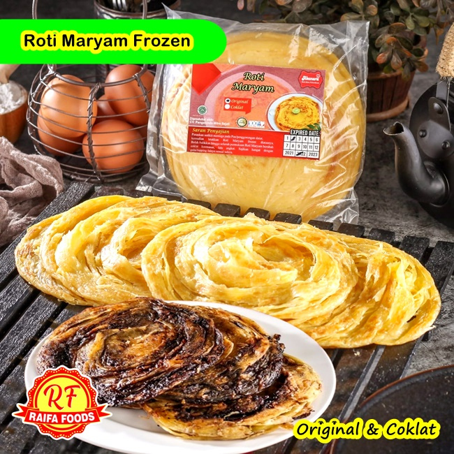 Jual Roti Maryam / Roti Canai / Roti Cane Frozen Rasa Original Coklat ...