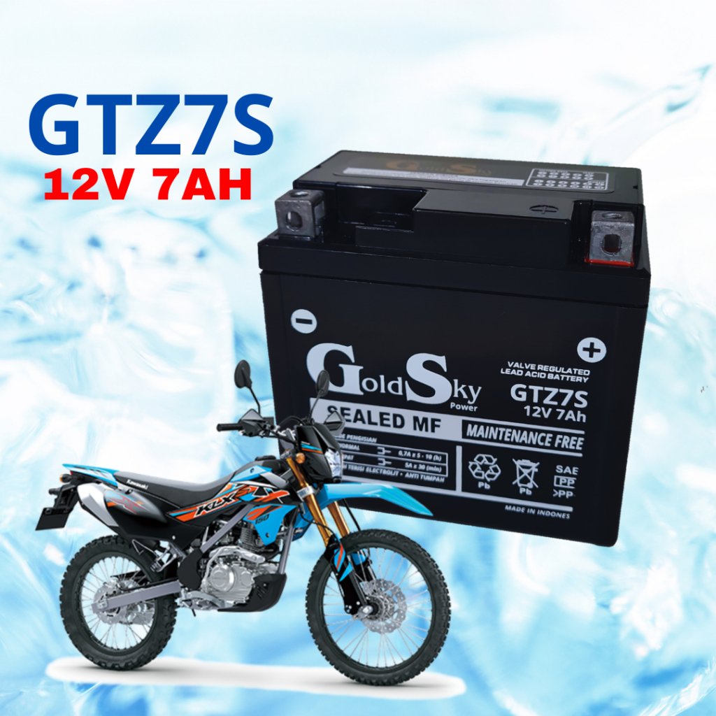 Jual AKI KERING MOTOR KLX 150 D TRACKER GTZ7S GTZ6V YTZ6V GS GOLD SKY ...