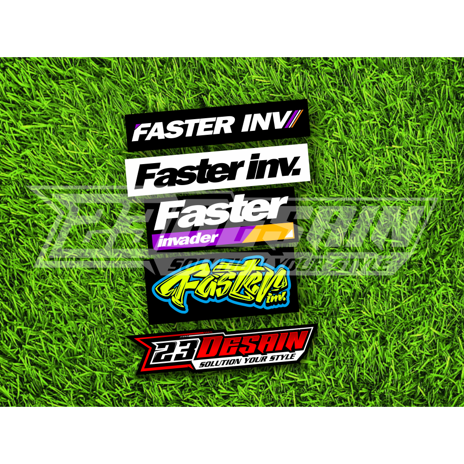 Jual STIKER FASTER INV STICKER PACK FASTER INVADER | Shopee Indonesia