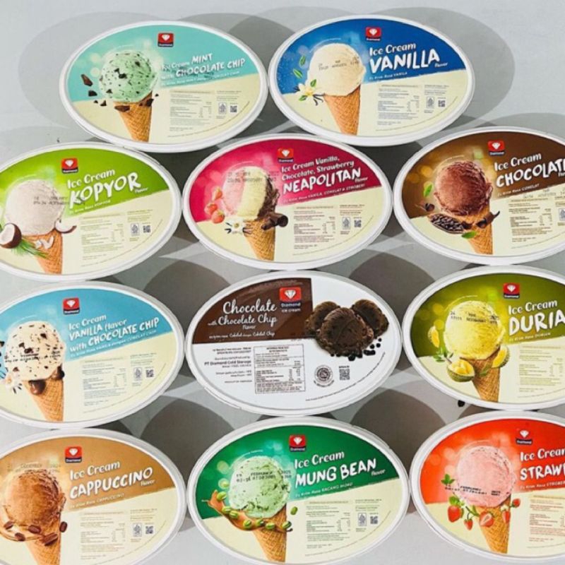 Jual Ice Cream Diamond 700ml Es Krim | Shopee Indonesia