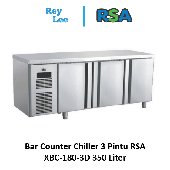 Jual Bar Counter Chiller 3 Pintu RSA XBC-180-3D 350 Liter | Shopee ...