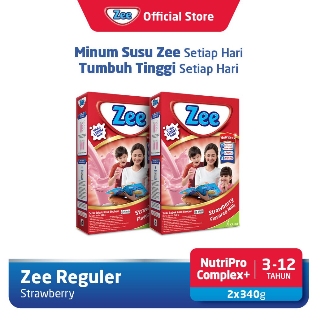 Jual Zee Reguler Strawberry Milk 340gr (2pcs) | Shopee Indonesia