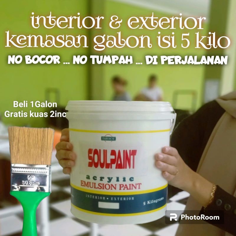 Jual ᘜᗩᒪOᑎ 5 KIᒪO / 𝗦𝗢𝗨𝗟𝗣𝗔𝗜𝗡𝗧 / CAT TEMBOK KILOAN / CAT KILOAN | Shopee ...