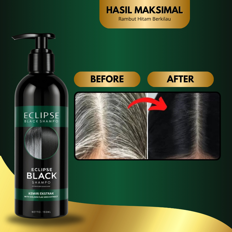 Jual Eclipse Black 150 ml Shampo Penghitam dan Penghilang Uban Shampo ...