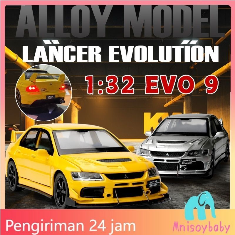 Jual 【Penjual Lokal】Diecast Mitsubishi Lancer EVO IX 9 Skala 1:32 Mobil Kuaiitas Premium Koleksi ...