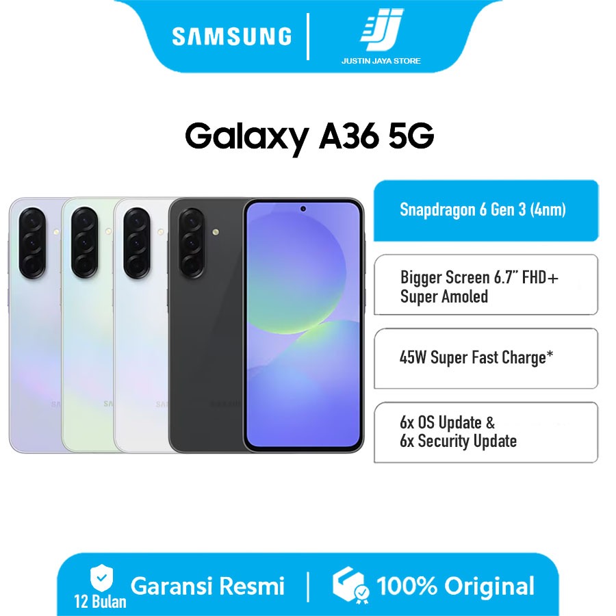 Jual Samsung Galaxy A36 5G [8/256GB] Garansi Resmi Samsung Indonesia 1 ...