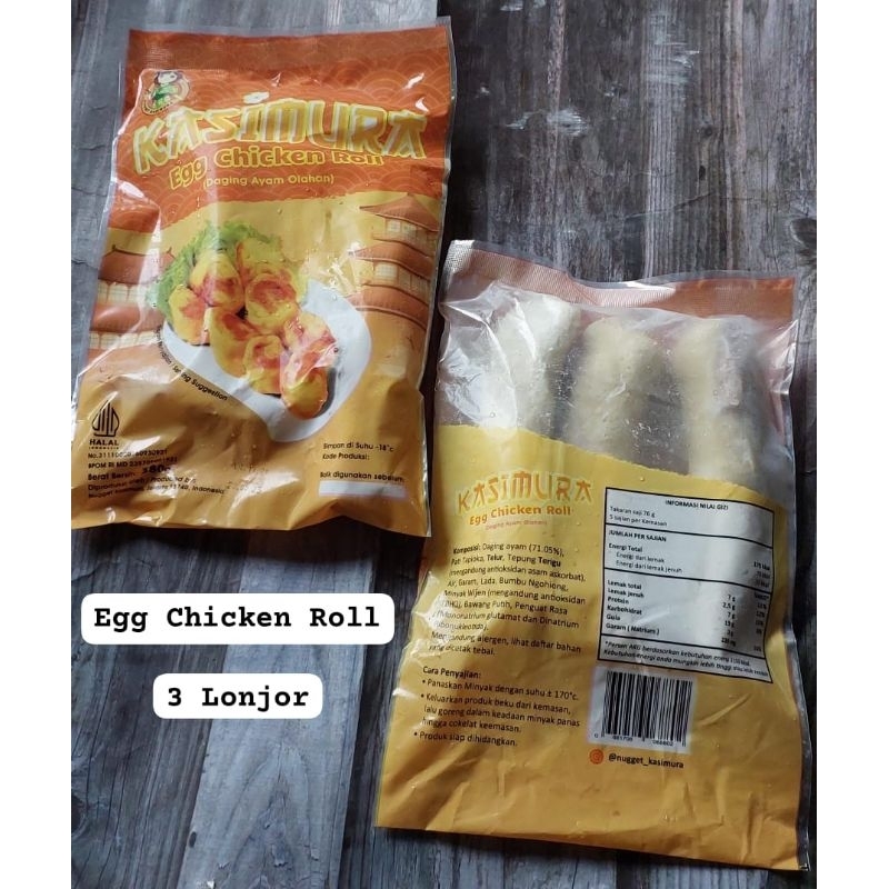 Jual Kasimura Egg roll Egg Chicken Roll Frozen | Shopee Indonesia