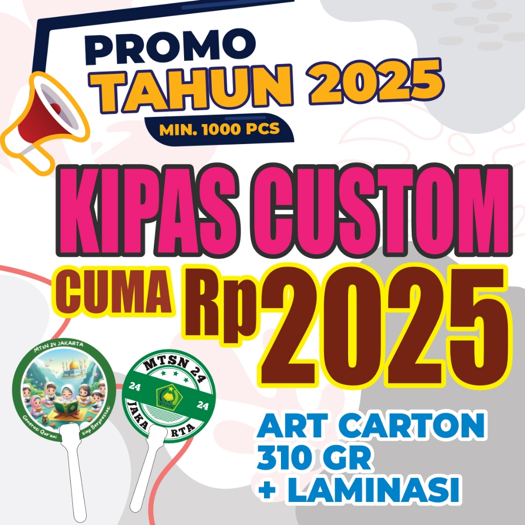 Jual Kipas Custom Gambar, Kipas Design Suka-suka, Kipas Tangan Custom ...