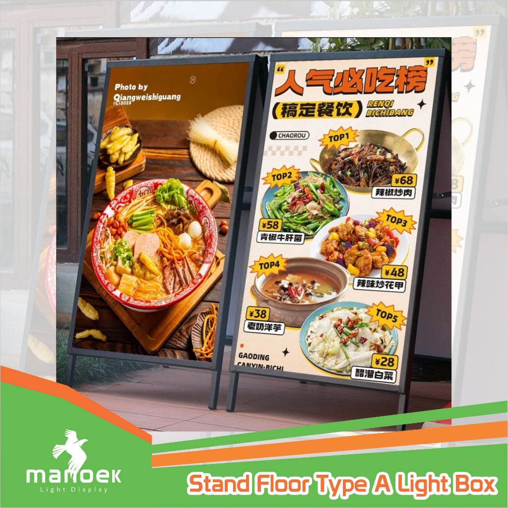 Jual Stand Floor Type A Light Box I Light Box I Tiang Lampu I Lampu ...