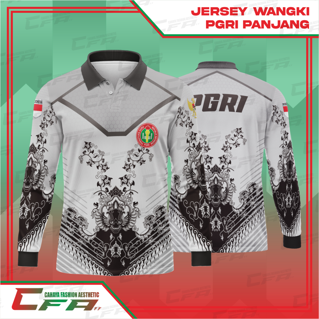 Jual CFA JERSEY PGRI WANGKI PANJANG JERSEY PERSATUAN GURU REPUBLIK ...