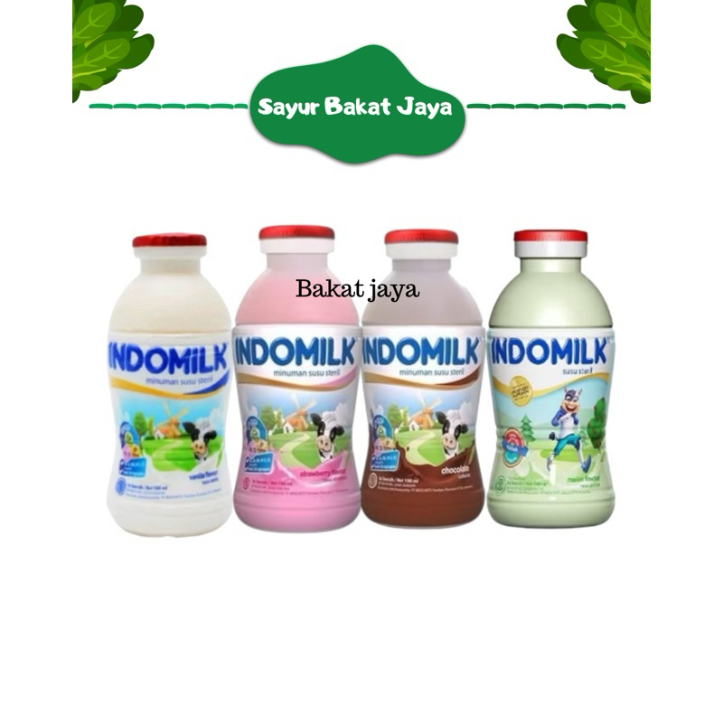 Jual Indomilk Botol / Indomilk Susu UHT - Netto 190 ml | Shopee Indonesia