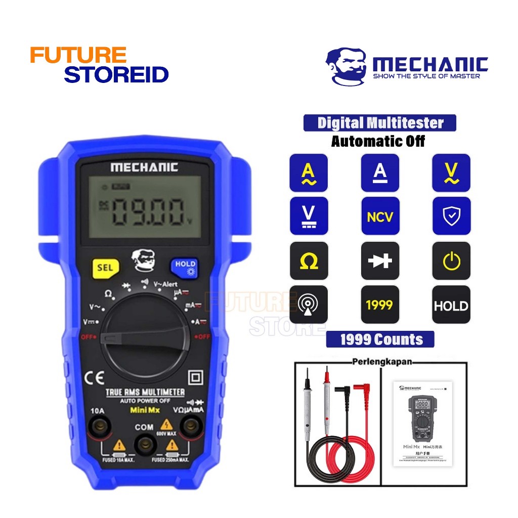 Jual Mechanic MINITD MX Multitester Digital Original - Multitester Auto ...