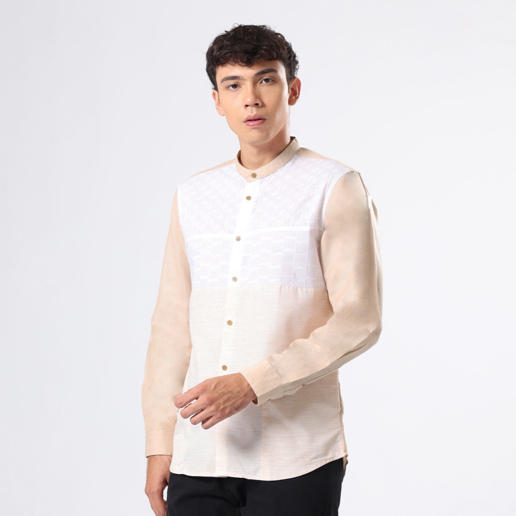 Jual EDWIN JEANS - TERNATE KHAKY Kemeja Koko Lengan Panjang Pria Baju ...