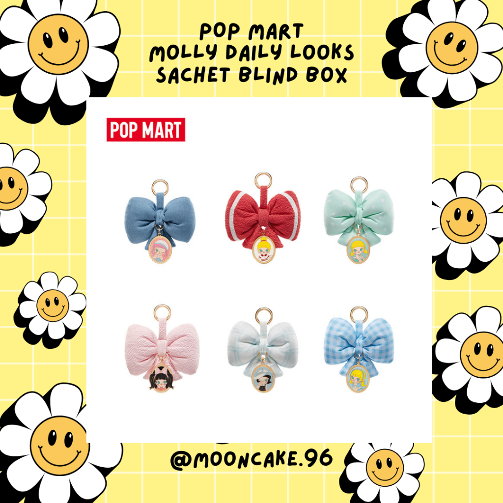 Jual [READY STOCK] mooncake.96 Popmart Molly daily look series ribbon ...
