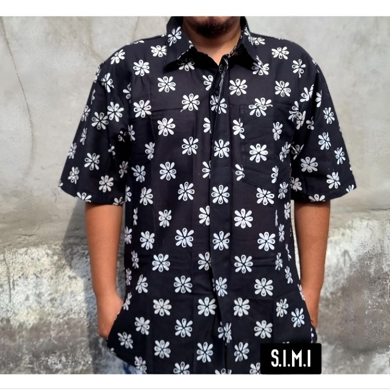 Jual SIMI - Seromba Kemeja Etnik Motif Batik Lengan Pendek dan Panjang ...