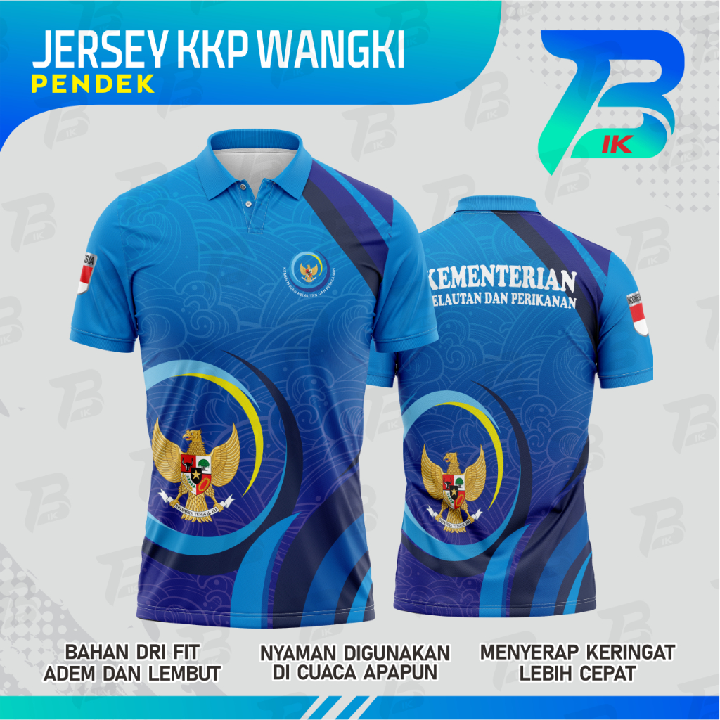 Jual JERSEY WANGKI KKP PENDEK / KAOS KERAH KKP DRYFIT MILANO / WANGKI ...