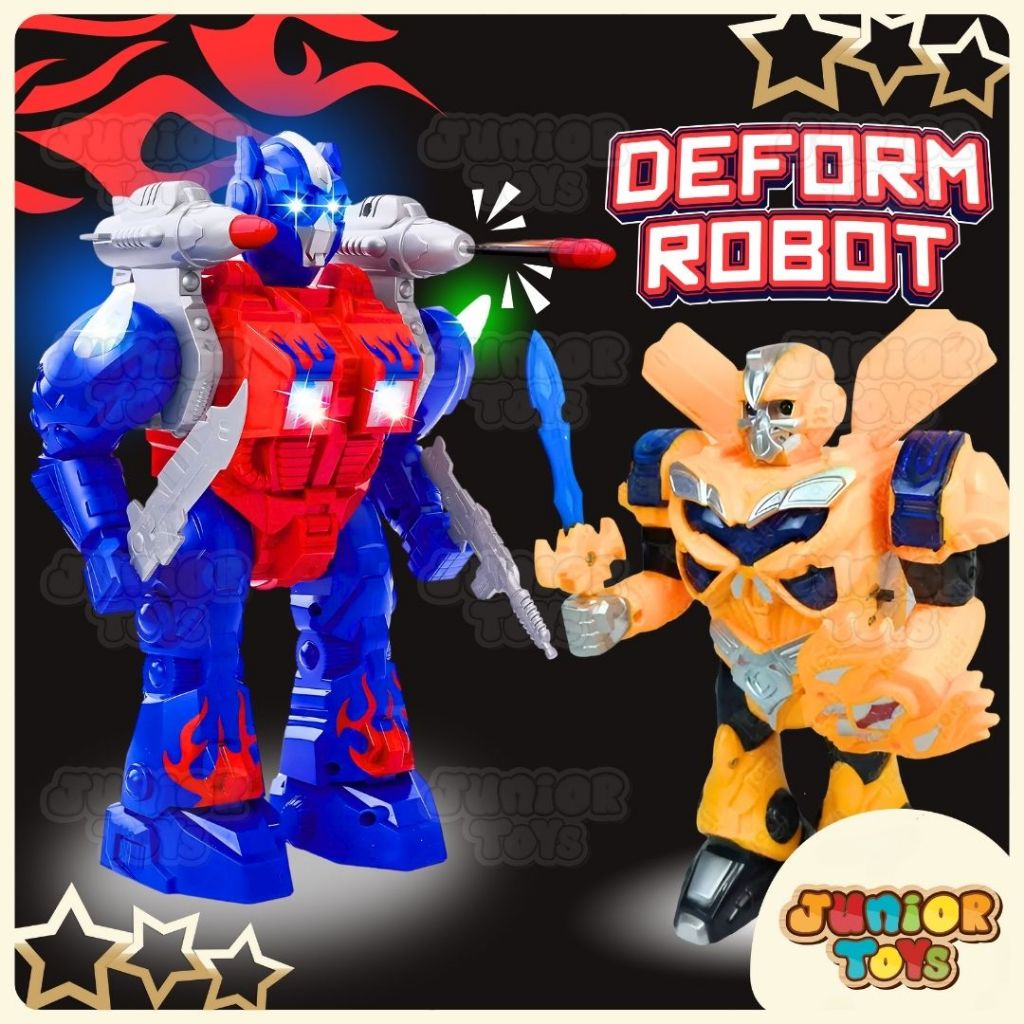 Jual Mainan Anak Robot Transformer Optimus Prime Bisa Berjalan Musik ...