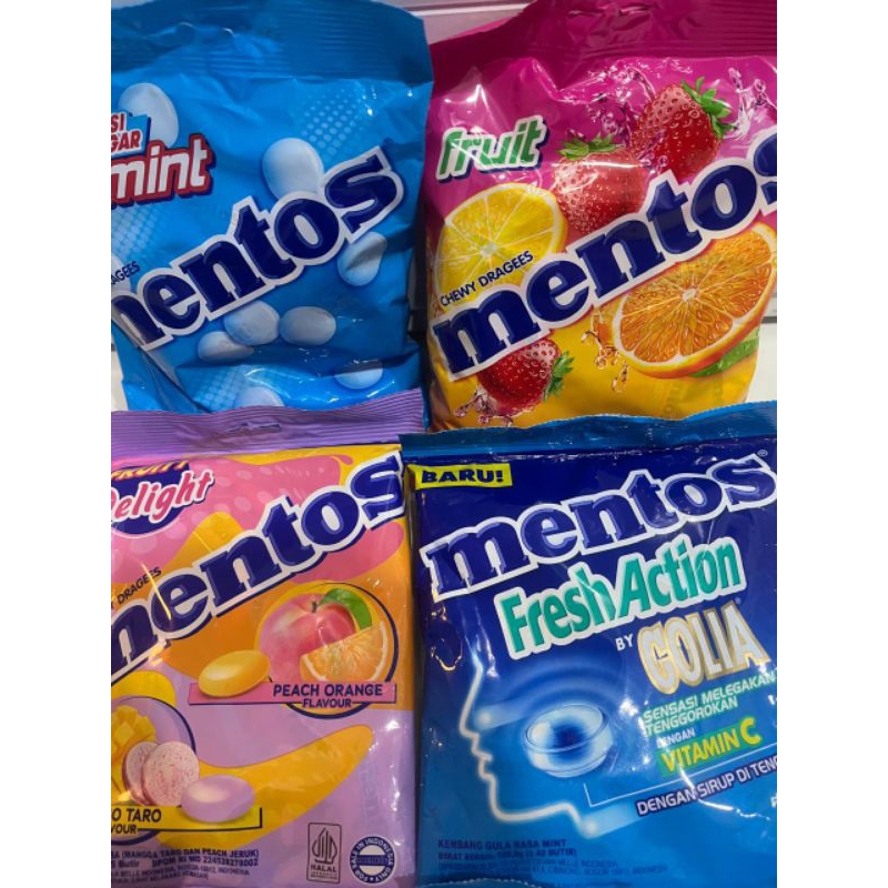 Jual PERMEN MENTOS ( 1 bungkus ) | Shopee Indonesia