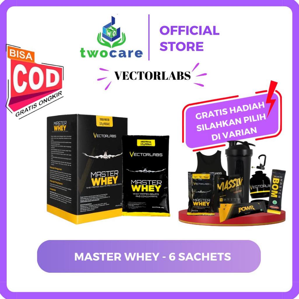 Jual Vectorlabs Master Whey 6 Sachet Vector Labs Whey Protein ...