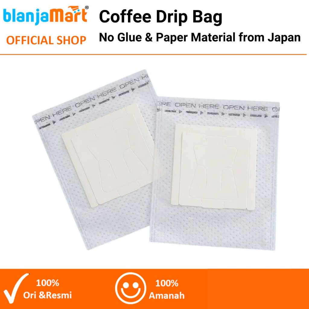 Jual Paper Drip Bag Ear Hanging No Glue Kertas Penyaring Filter Kopi ...