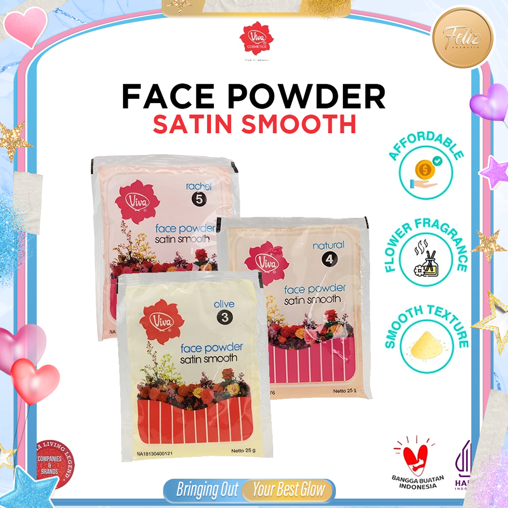 Jual * FELIZ * VIVA Face Powder Satin Smooth 15gr / 25gr | Shopee Indonesia