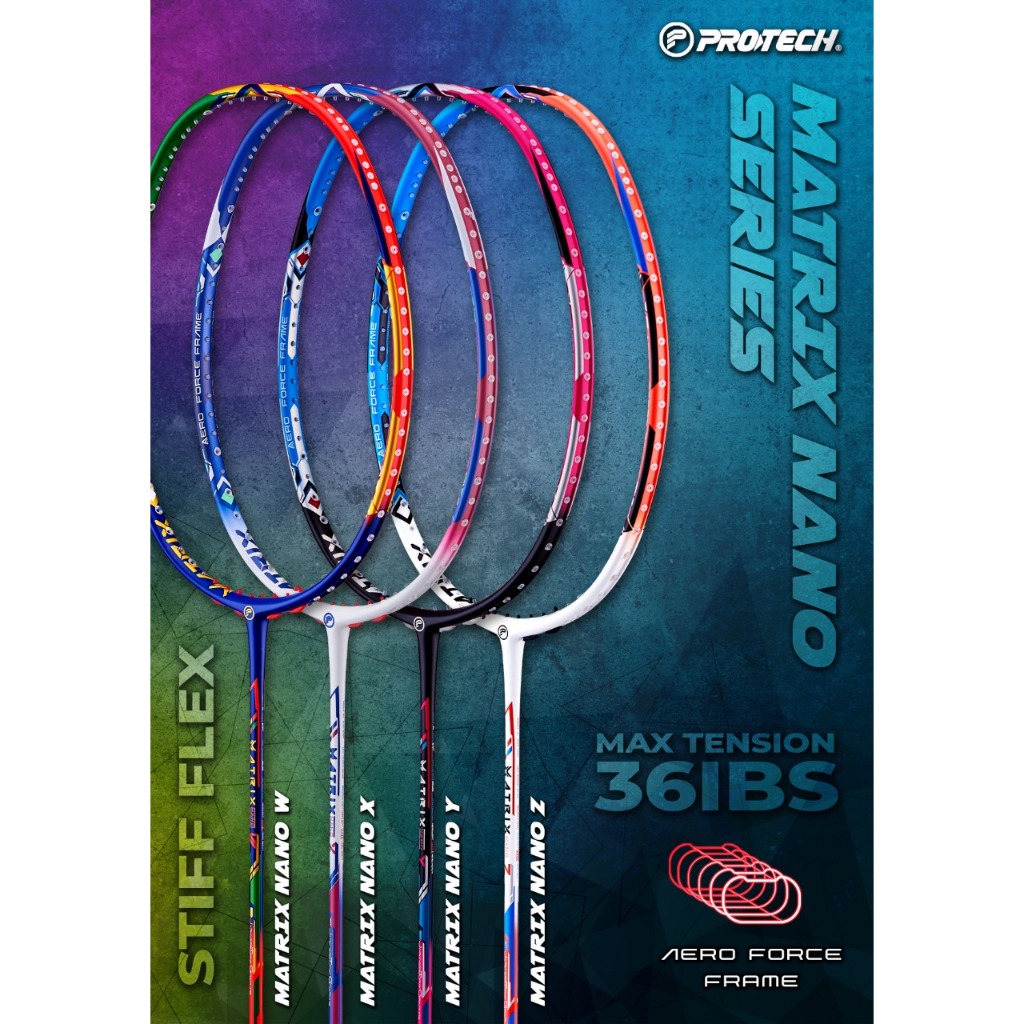 Jual Raket Badminton Protech Matrix Nano W X Y Z | Shopee Indonesia