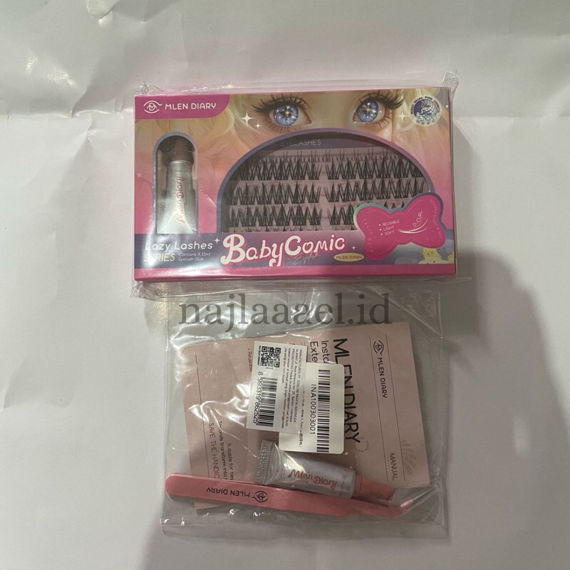 Jual NEW Mlen Diary Bulu Mata Gaya Manga Fake Lashes Individu | Shopee ...