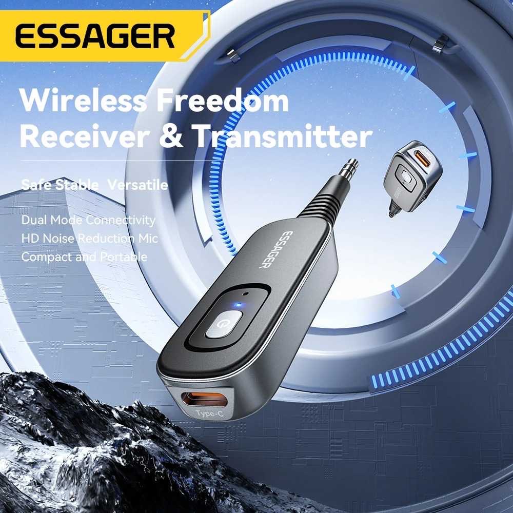 Jual essager bluetooth audio receiver transmitter 2 in 1 jack aux 3,5mm ...