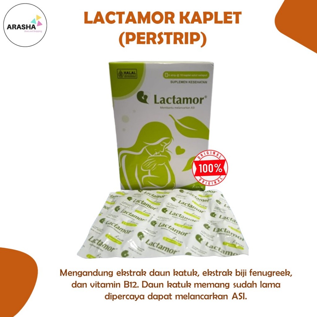 Jual LACTAMOR 10 KAPLET Pelancar Asi/Suplemen Ibu Menyusui (Perstrip ...