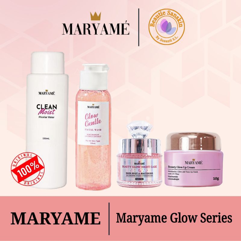 Jual MARYAME GLOW SERIES BPOM | Day Cream || Night Cream || Facial Wash ...