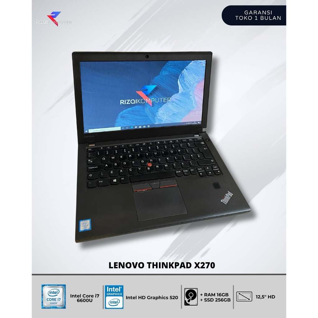 Jual Lenovo Thinkpad X270 Intel Core i7-6600U Ram 16GB SSD 256GB all store | Shopee Indonesia