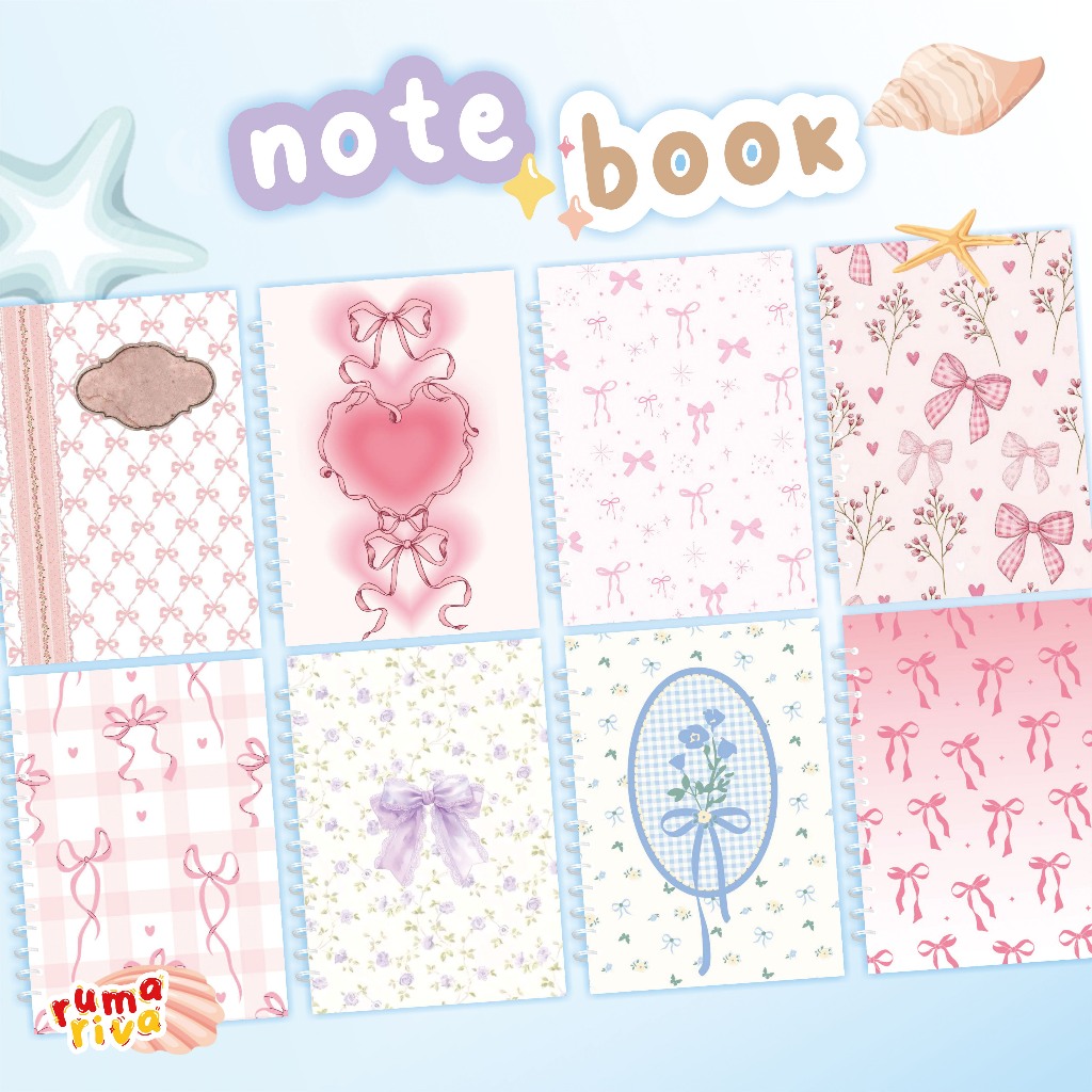 Jual NOTEBOOK A7 A6 A5 NOTES COQUETTE PINK GIRLY | Shopee Indonesia
