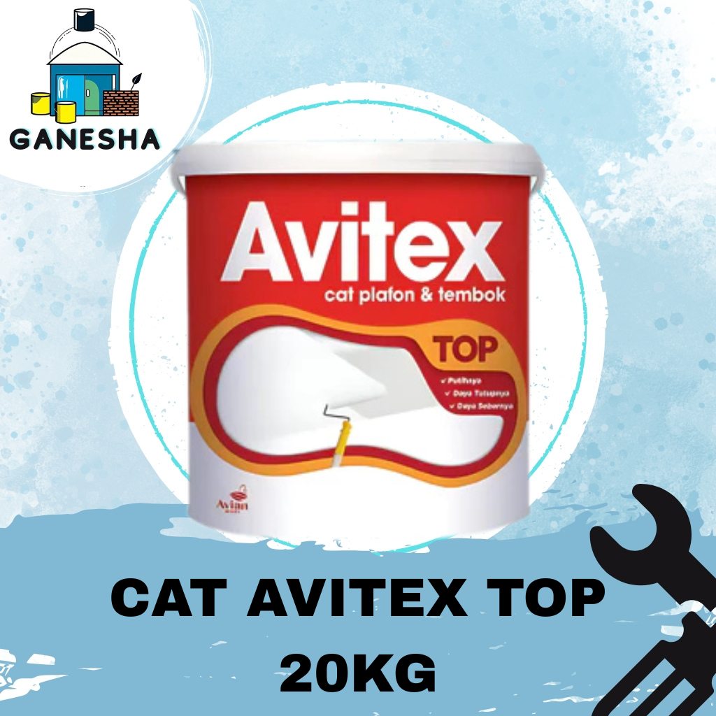 Jual Avitex Top Cat plafon dan tembok 20kg Super White | Shopee Indonesia