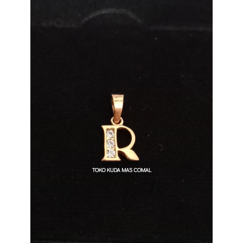 Jual Liontin huruf "R" berat 0,500 gram | Shopee Indonesia