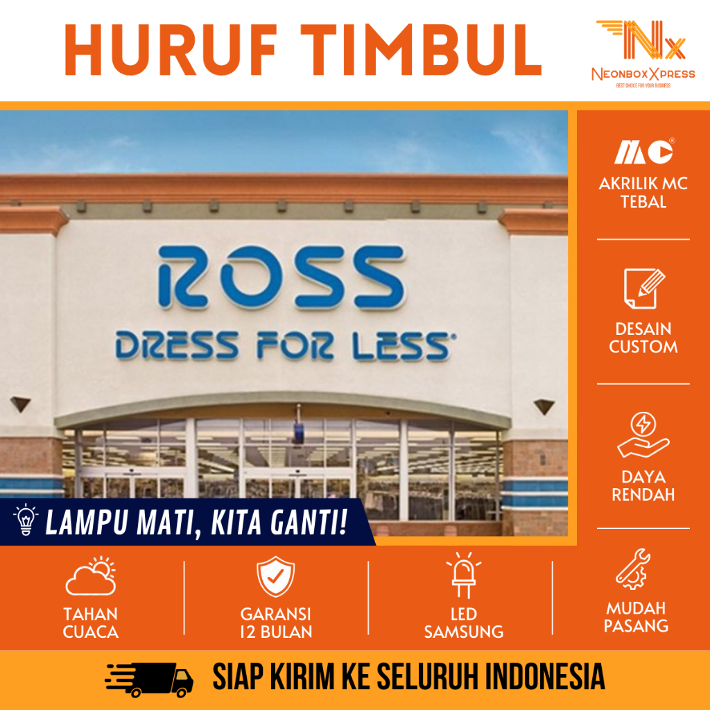 Jual Huruf Menyala Custom Waterproof Huruf Timbul Dinding LED Indoor ...