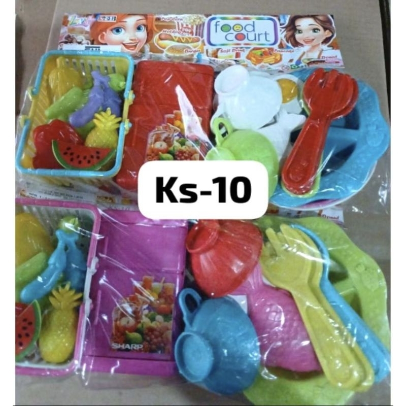 Jual Mainan Masak-Masakan Set KS-10 Food Court Set dapur Dan Serbaguna ...