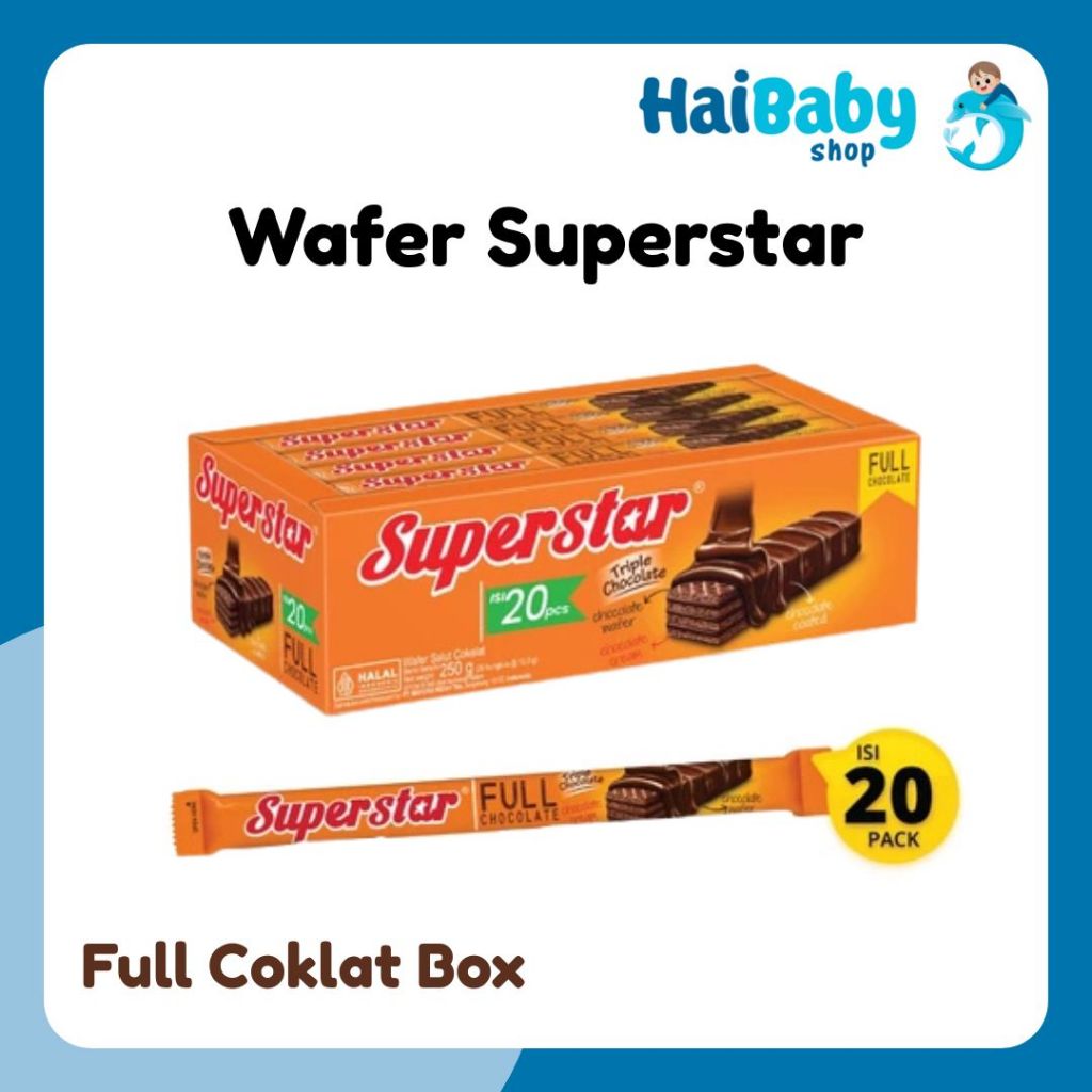 Jual Superstar Wafer Full Coklat Box 20 Pcs | Shopee Indonesia