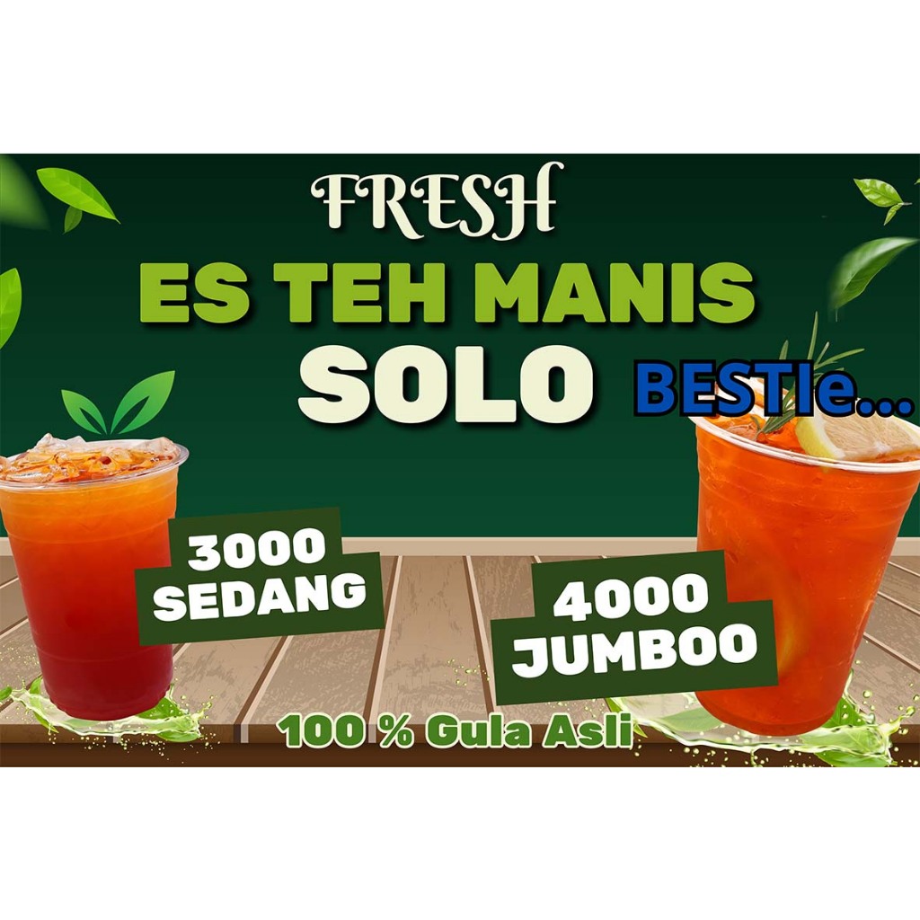 Jual BANNER ES TEH SOLO SPECIAL UKURAN 150 CM X 100 CM / 100 CM X 150 ...
