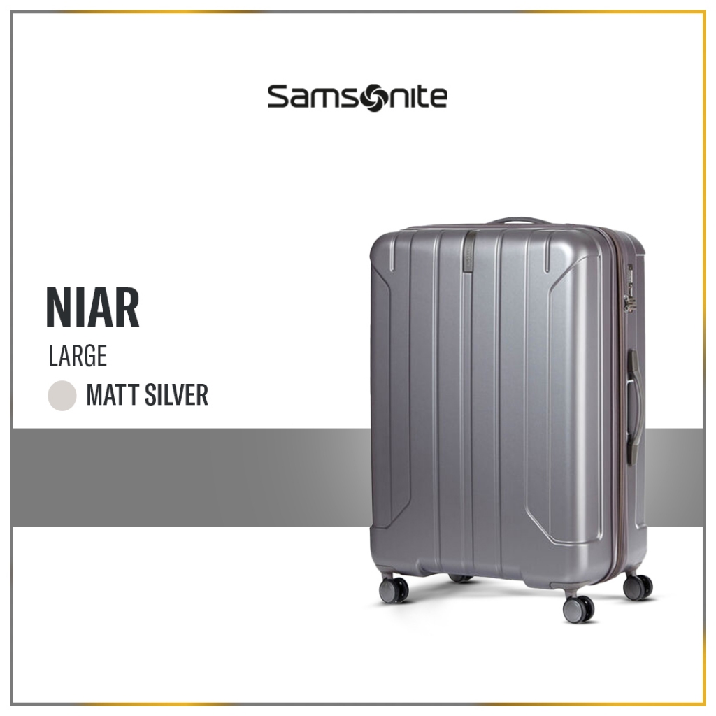 Jual Samsonite Koper Hardcase Niar Large 29 inch New Lock - Matt Silver ...